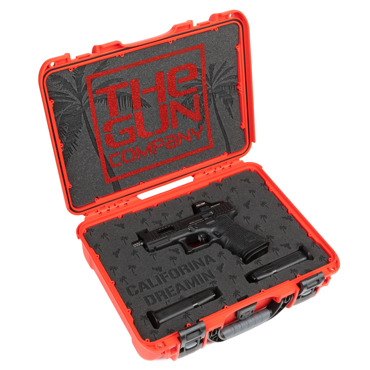 The GunCo Nanuk Do Work Glock 19 Case Red Case/ Black Foam lining