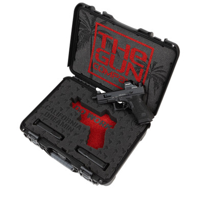 The GunCo Nanuk Do Work Glock 19 Case Black Case/ Red Foam lining
