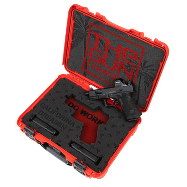 The GunCo Nanuk Do Work Glock 19 Case Red Case/ Black Foam lining