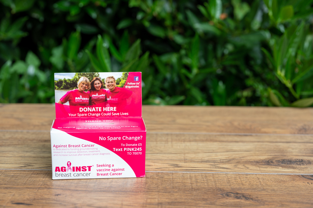 Collapsible collection box - Against Breast Cancer