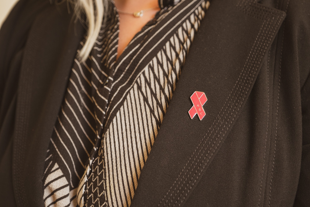 Pink Ribbon Pin Badge | Against Breast Cancer