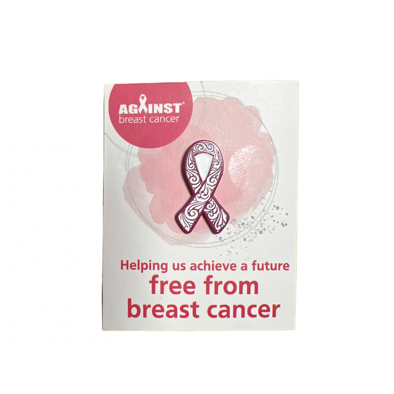 Pink Ribbon Pin Badge | Against Breast Cancer