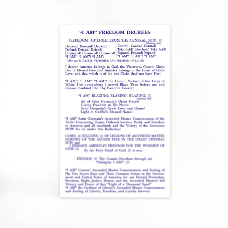 I AM Freedom Decrees - Saint Germain Press