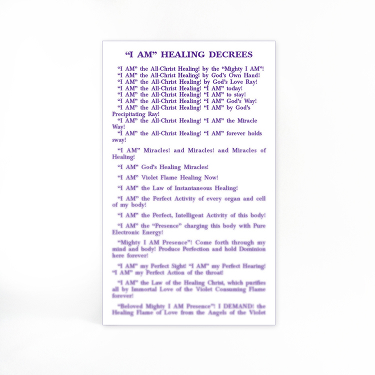 I AM Healing Decrees - Saint Germain Press