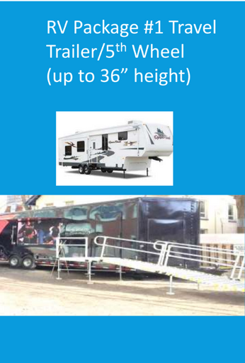 30" Wide x 18' Long Portable RV Ramp System (W/Handrails) - Able ...