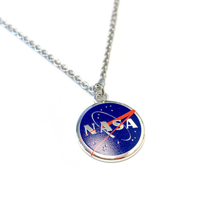 NASA Logo Necklace - Science Galaxy Astronomy Jewelry Gift for Women ...