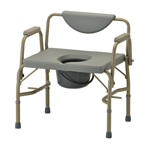 Heavy Duty Commode With Drop-Arm & Extra Wide Seat 8583 - Healthquest, Inc.