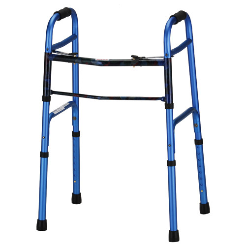 Blue Adult Standard Folding Walker - Healthquest, Inc.