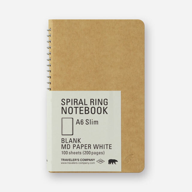 TRAVELER'S Company Spiral Ring Notebook - MD Paper White (B6, Blank)