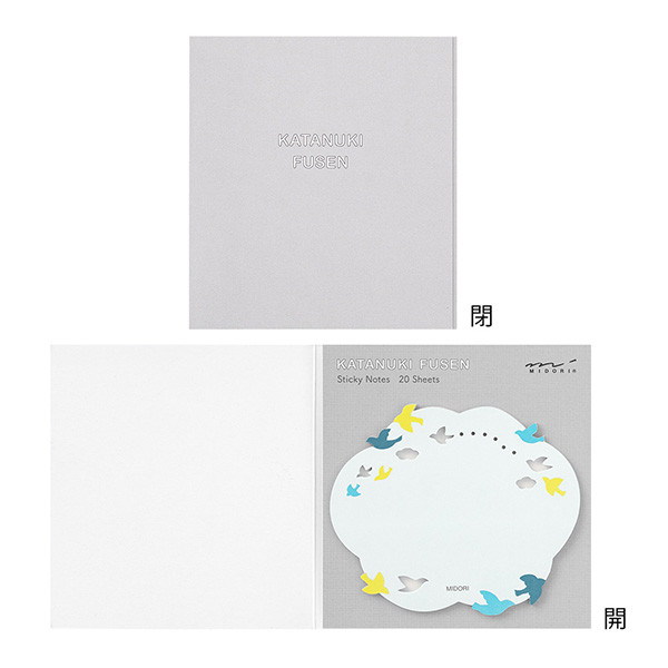 MIDORI Die-Cut Sticky Notes - Birds