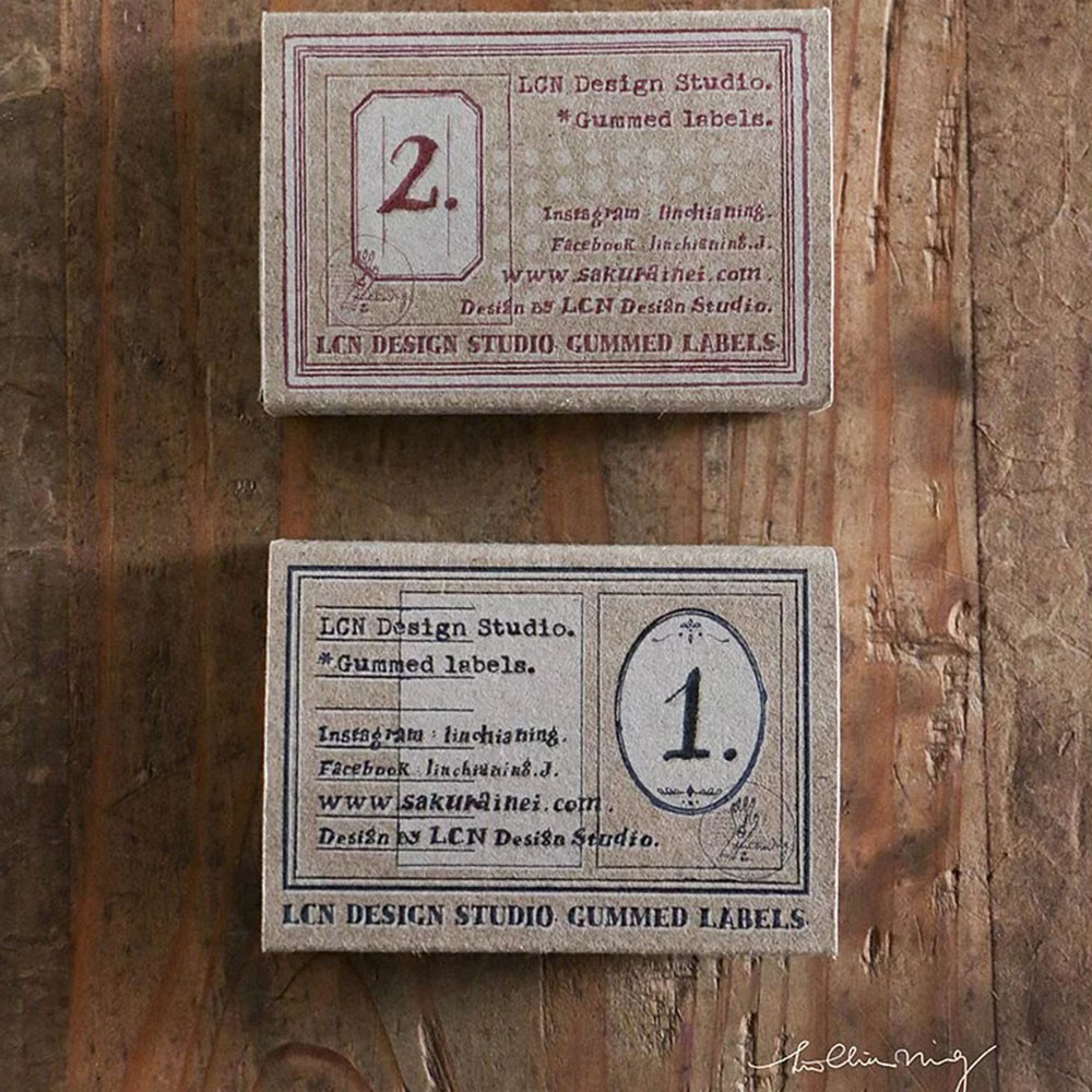 Lin Chia Ning Gummed Label Set - Specimen Box (No. 1/No. 2)