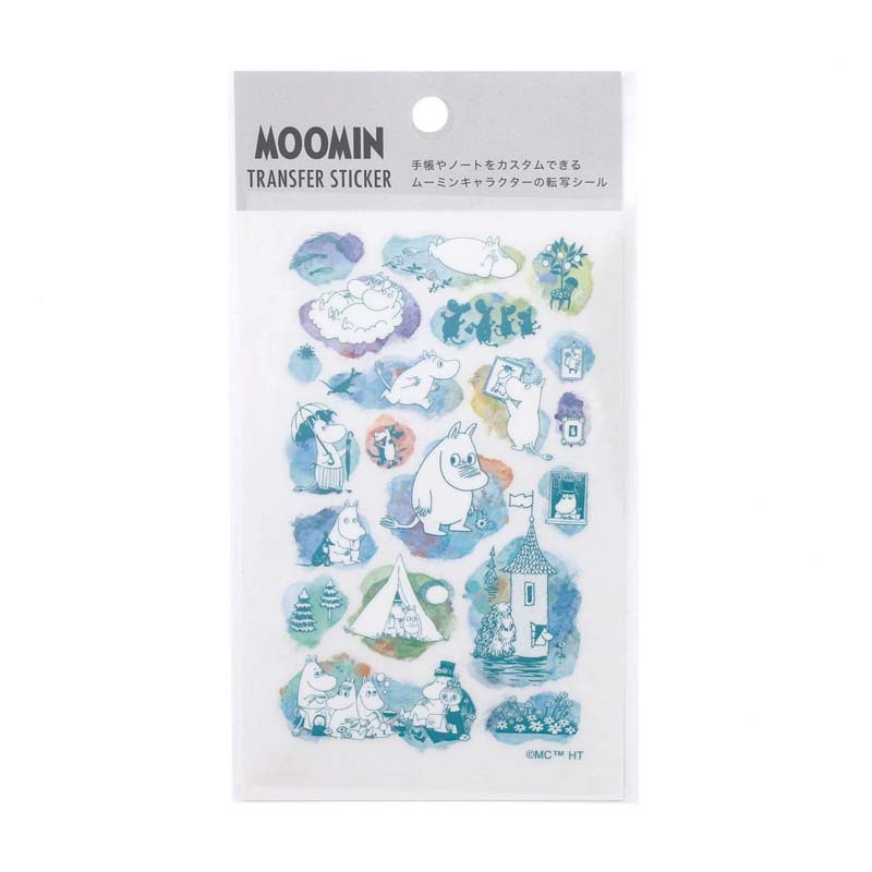 HIGHTIDE x Moomin Moominvalley Friends Transfer Sticker - Blue
