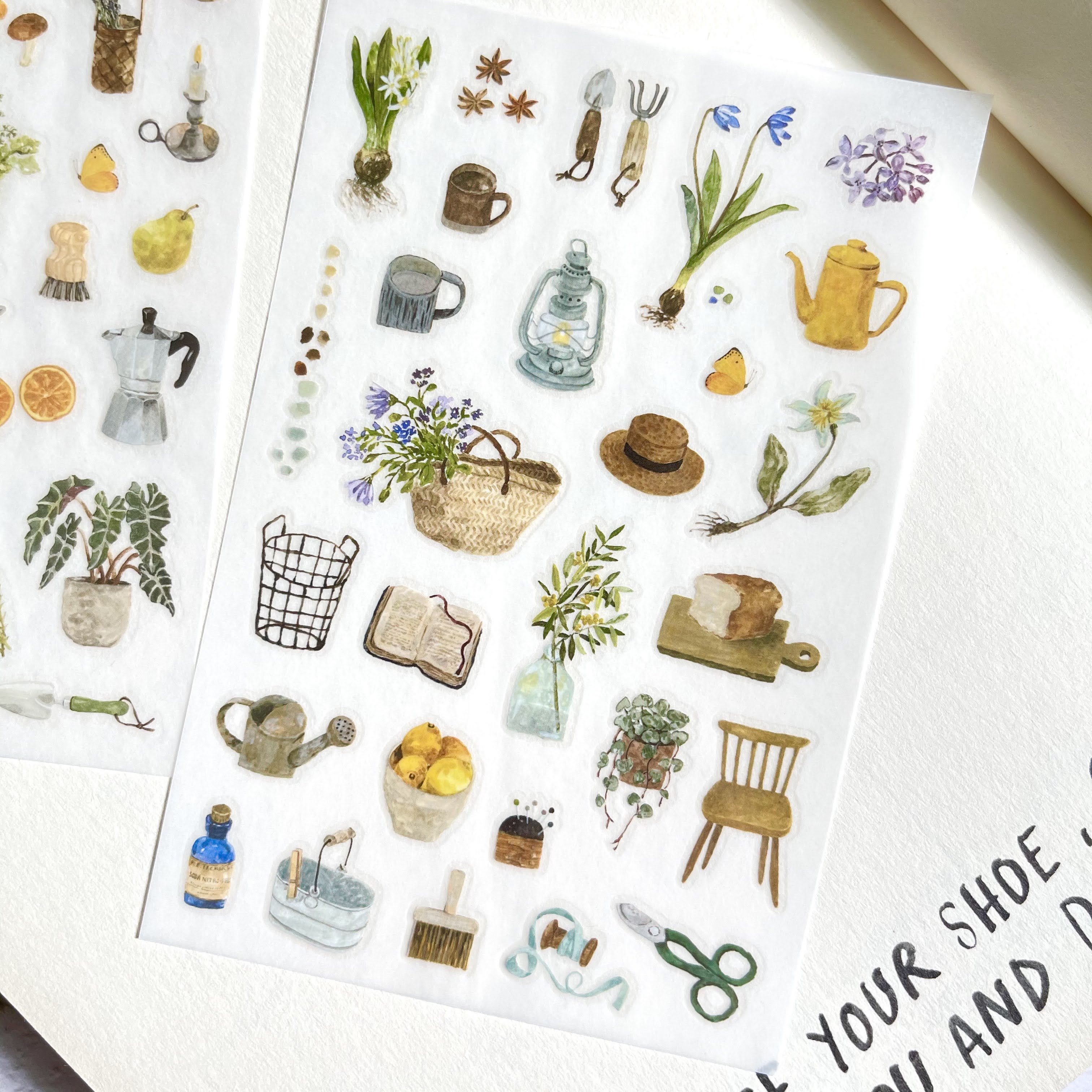 Pion Transfer Sticker Set - Things (2 sheets)