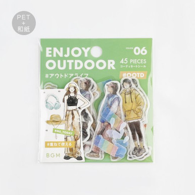 BGM OOTD Sticker Set - Enjoy Outdoor