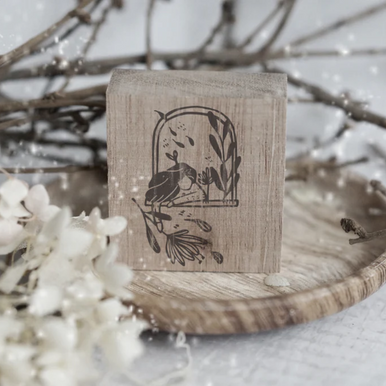 Black Milk Project Monochrome Girls Rubber Stamp - Window Sill