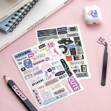 ICONIC Magazine Collage Sticker Set