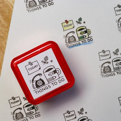 SANBY x Eric Portable Push-Button Stamp - To Do List