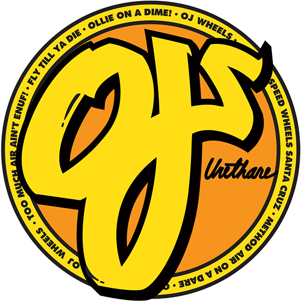Oj Wheels - Oj Yellow Decal 3"x3" - Ground and Sea