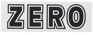 Zero Bold Sticker - Ground and Sea
