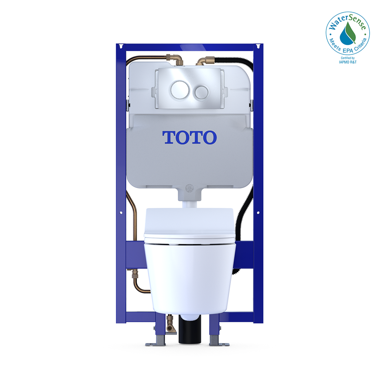 TOTO WASHLET®+ RP Wall-Hung D-Shape Toilet with RX Bidet Seat and ...