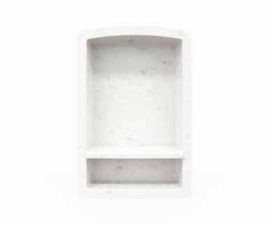 Swanstone RS02215.221 Recessed Shower Shelf in Carrara - 22" H x 15" W ...