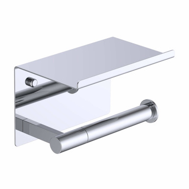 Fine Fixtures Toilet Tissue Paper Roll Holder With Cover - Polished ...