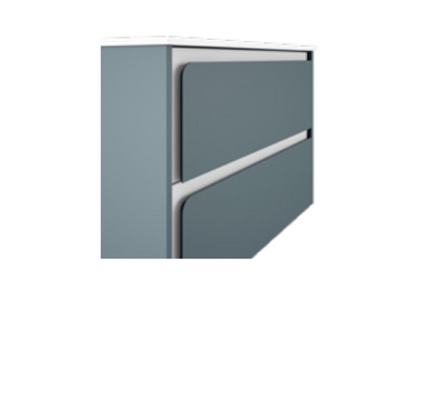 Lucena Bath 73983 40" Two Drawer Avio and White Cordoba Wall Mount Vanity