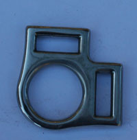 2 Loop Halter Square 3/4" Stainless Steel