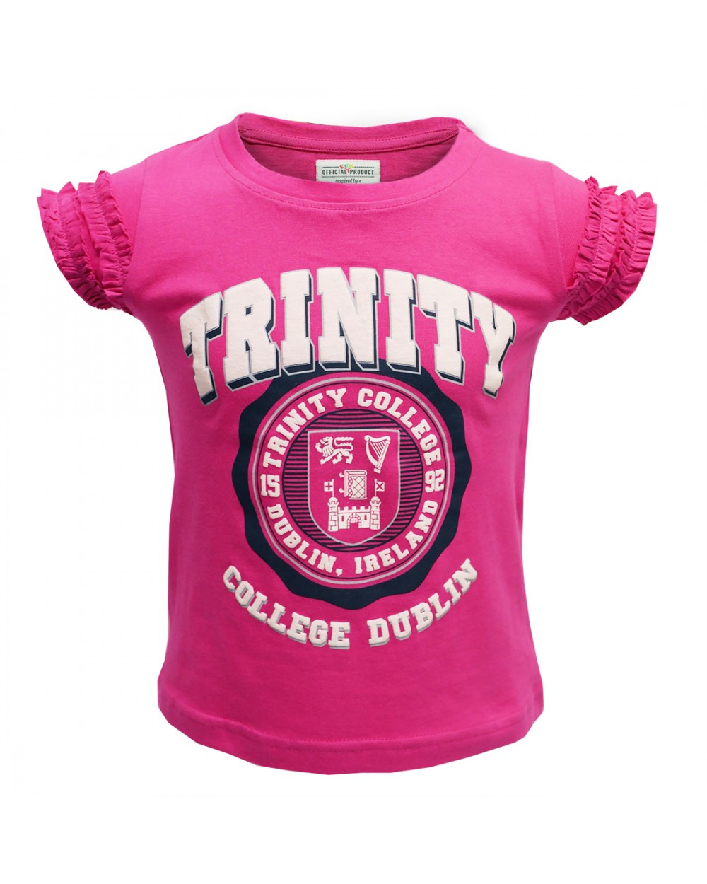 Pink Trinity College Kids T-Shirt