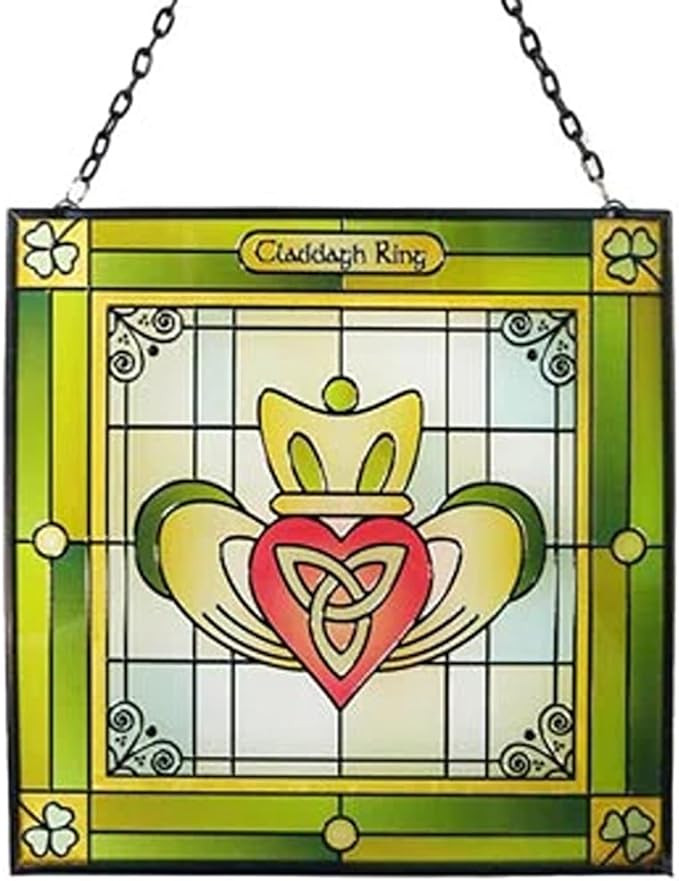 Claddagh Ring Stained Glass Window