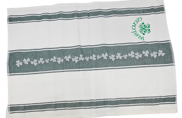 Samuel Lamont Bespoke Embroidered Waffle Towel Tree of Life and Ireland