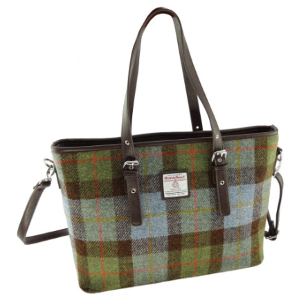 Harris Tweed Tartan Tote Bag