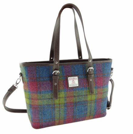 Harris Tweed Tartan Tote Bag