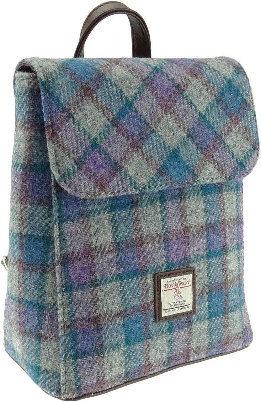 Scottish Harris Tweed 'Tummel' Mini Backpack