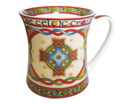 Ceramic Celtic Cross Mug | Shipping from US