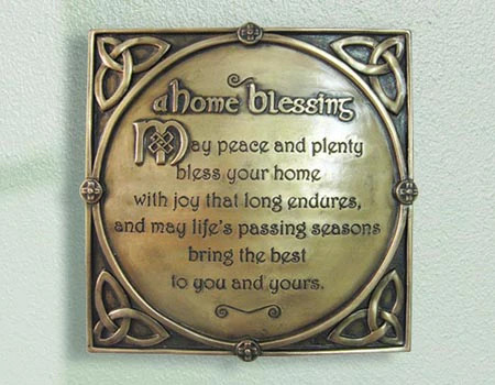 Irish Home Blessing Wall Plaque | Wholesale Irish Bronze Wall Plaques
