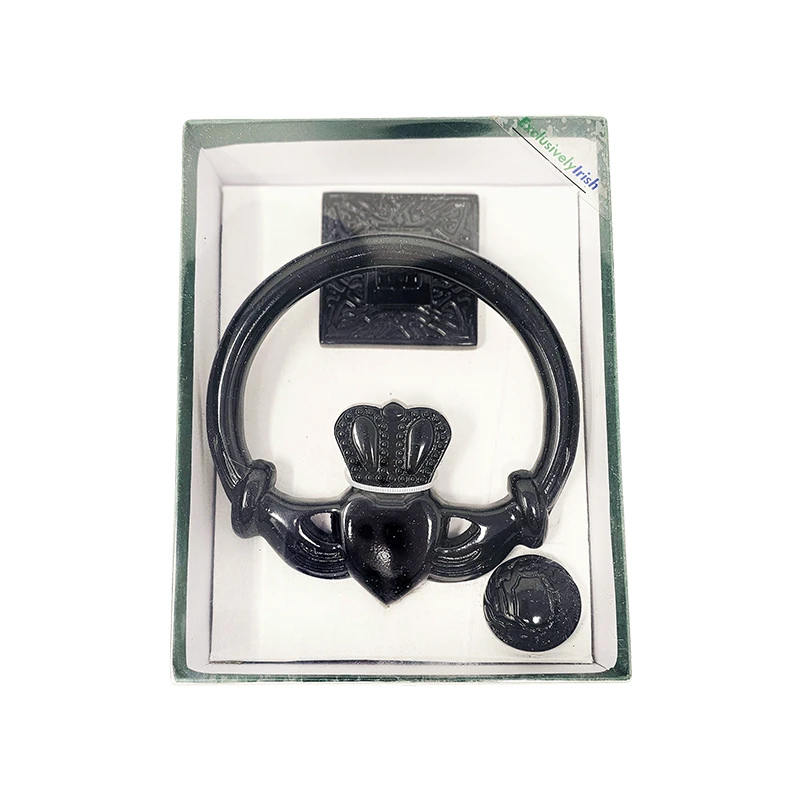 Black Brass Irish Claddagh Ring Door Knocker | Wholesale Irish Door ...
