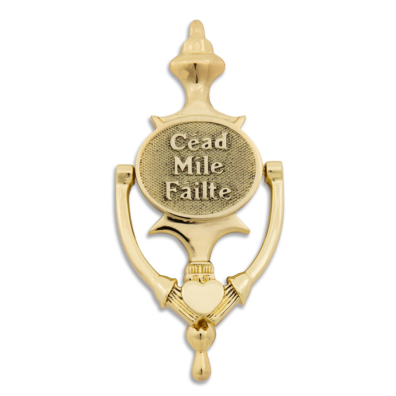 Large Cead Mile Failte Georgian Door Knocker- Black Brass | Wholesale ...