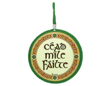 Irish Cead Mile Failte Rope Plaque | Wholesale Irish Wall Plaques ...