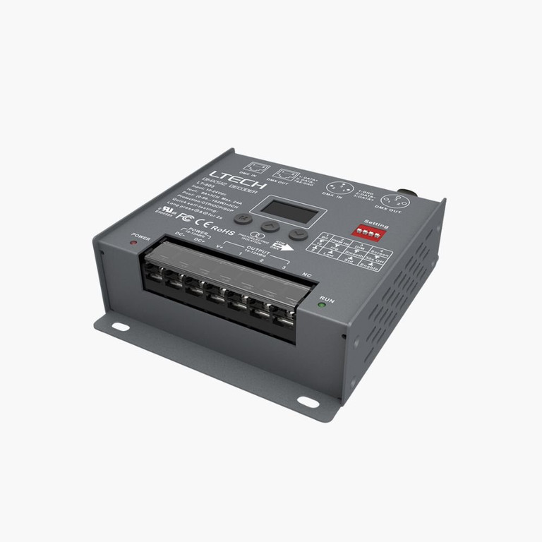 LTECH DMX512 Decoder 12-24VDC 8A 3 Channels | UltraLEDs