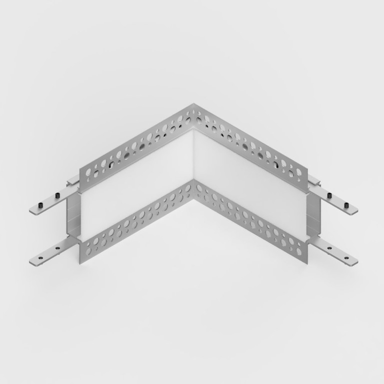 Inner Corner Connector & Semi Clear Diffuser 98x18 | UltraLEDs