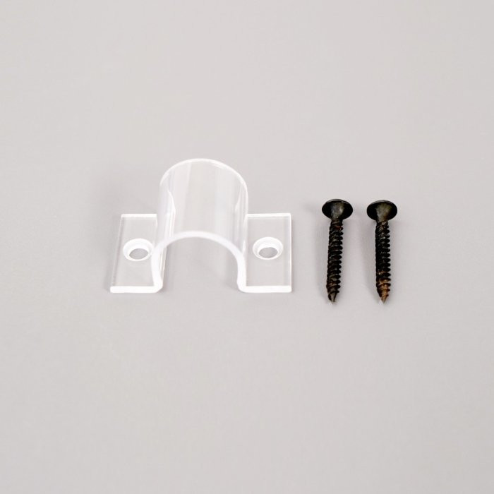Mounting Clip PC L25mm with screws for 25mm² 360 Bend LED Neon Flex ...