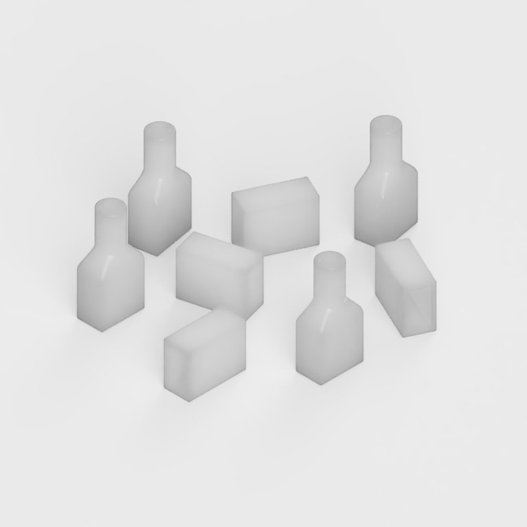 Tagra 3x6 LED Neon Flex End Caps | Silicone | Pack of 8 | Top/End Entry ...