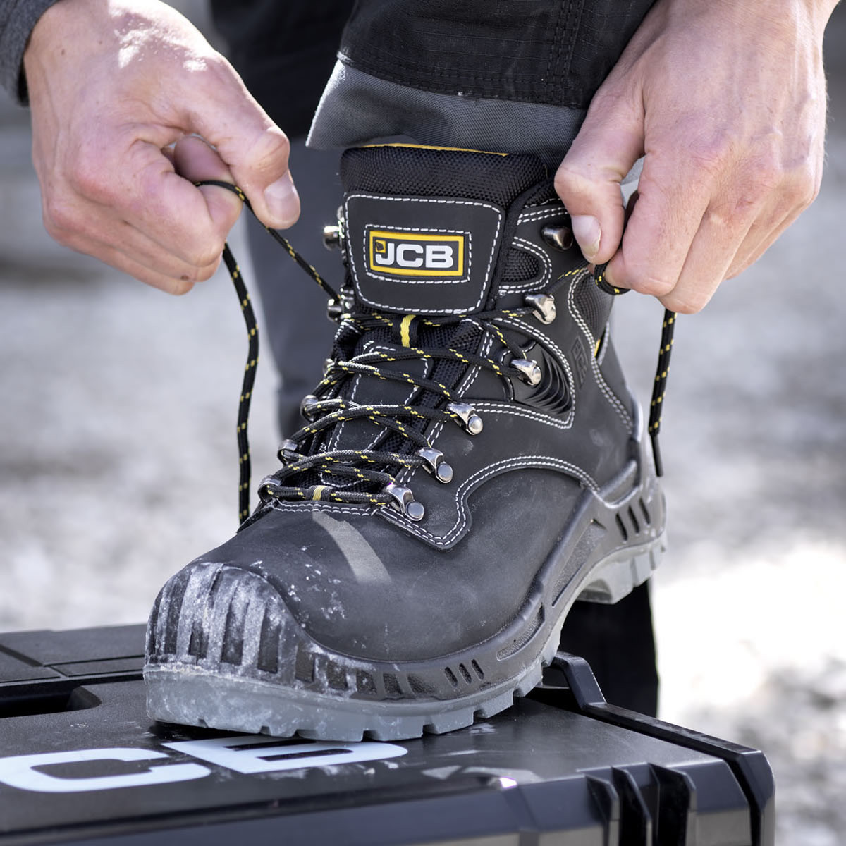JCB Backhoe Black Safety Boot