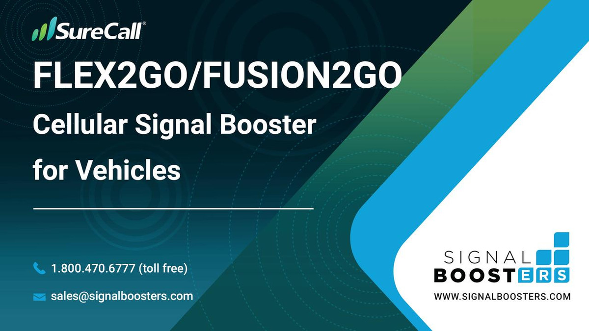 SureCall Fusion2Go Max Car & SUV Cell Signal Booster Kit