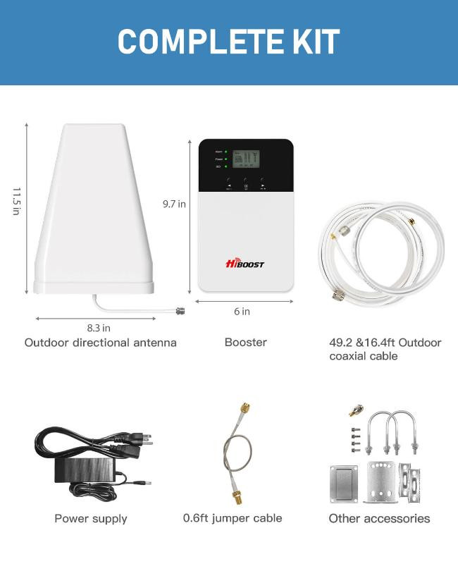 HiBoost Home 10K Plus Cell Phone Signal Booster For Large Homes