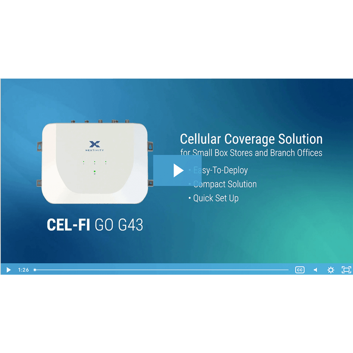 Nextivity Cel Fi Go G43 Commercial Cell Phone Signal Booster