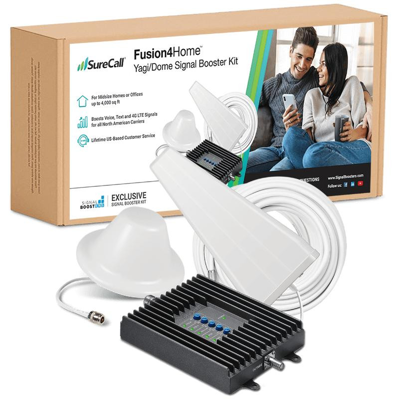 SureCall Fusion4Home Signal Booster - Cover Up To 4K Sq. Ft.