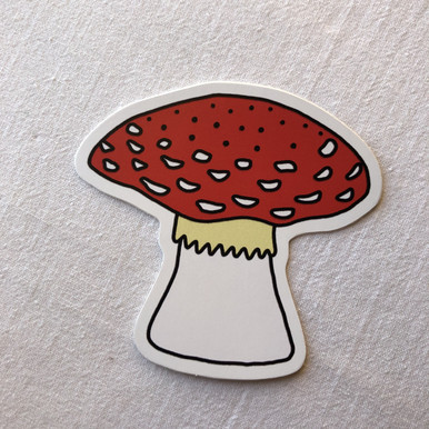Redcap Mushroom vinyl sticker - APLCreations