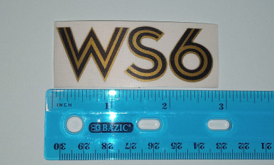 NEW 1978-1981 Pontiac Trans Am SE WS6 Package Decal-Black & Gold